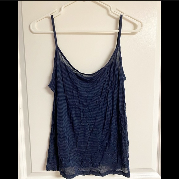 American Vintage | Tops | Vintage American Vintage Blue Grey Stripe ...